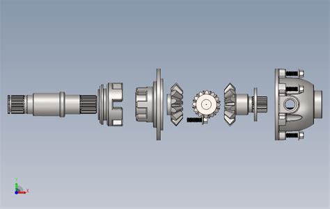 2差速器solidworks 2016模型图纸免费下载 懒石网
