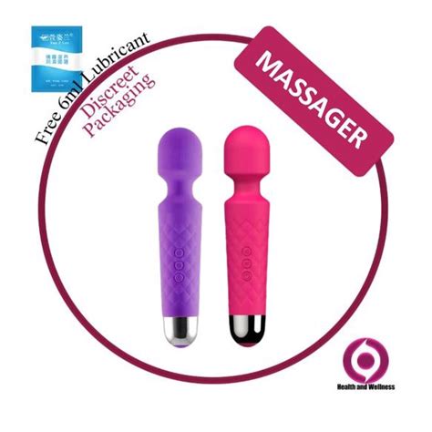 Waterproof Handheld 20 Frequency Mode Wand Massager Adult Vibrator Sex