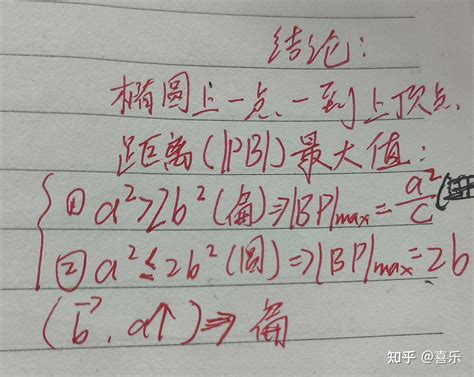 高中椭圆有哪些比较少见的结论椭圆上的点到椭圆上顶点的最大距离 知乎