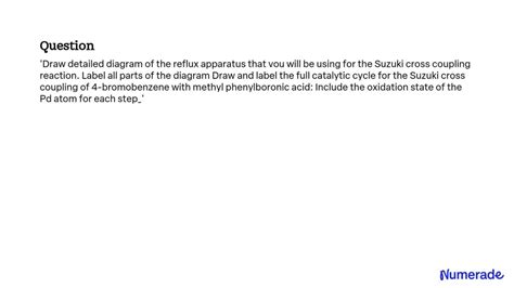 Solved Draw A Detailed Diagram Of The Reflux Apparatus That You Will