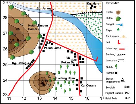 Peta Topografi Geografi Org Riset