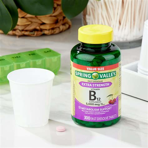 Spring Valley Extra Strength Vitamin B12 Fast Dissolve Dietary