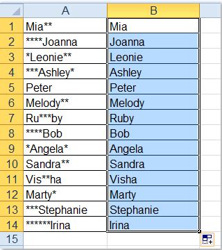 How To Remove All Asterisk Characters From Cells In Excel