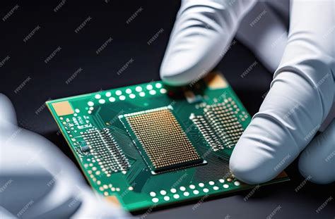 Premium Photo Microchip Factory For The Production Of Microcircuits