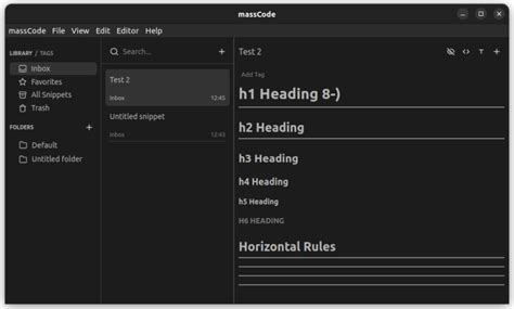MassCode A Free And Open Source Code Snippet Manager