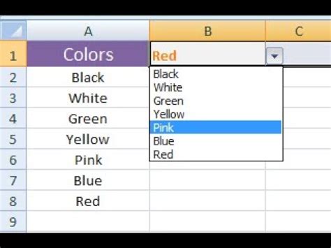 How To Make Dropdown List In Ms Excel Ms Excel Create A