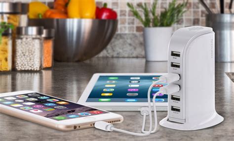 Aduro PowerUp Watt Port USB Charging Station Groupon