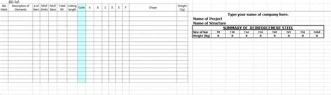 bar bending schedule program in microsoft excel crack rewaww