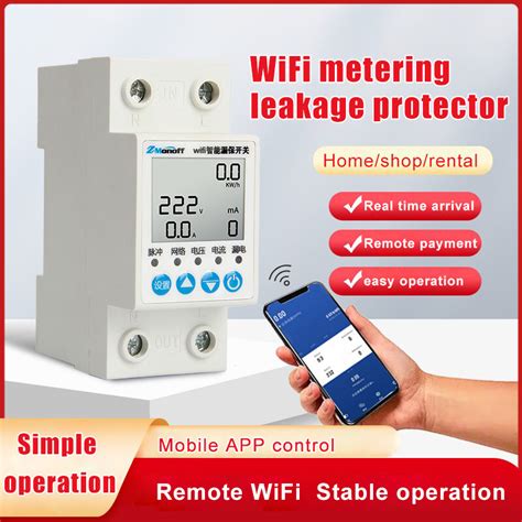 E Life Smart Store 63a Tuya App Wifi Smart Circuit Earth Leakage Over Under Voltage Protector
