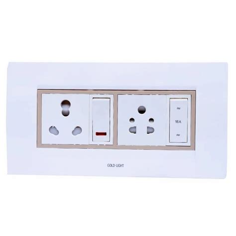 3 Pin Modular Switch Socket Combination Polycarbonate At ₹ 80 Piece In Arwal