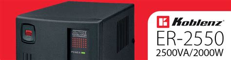 Regulador Koblenz Er 2550 2500va 2000w Con 6 Contactos