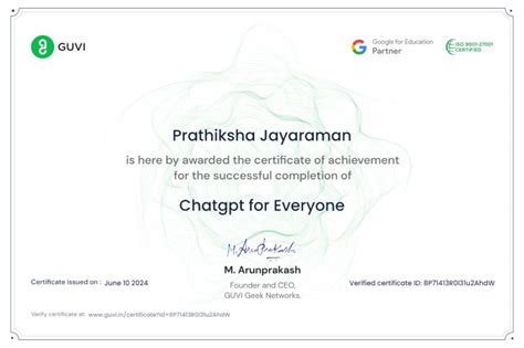 Completed Chat Gpt For Everyone Course Prathiksha Jayaraman Posted On The Topic Linkedin