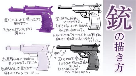 武器枪械怎么画？教你简单手枪的画法教程！ 知乎