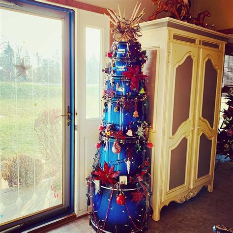 Merry Christmas Every Year I Do A Drum Tree With A Different Set Of My