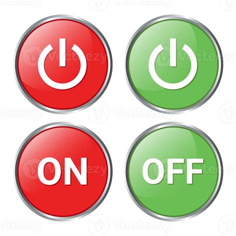 On Off Slider Set Power On Off Switch Button On And Off Slider Shutdown Symbol Slider On Off