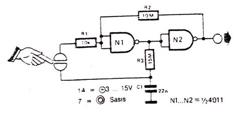 Circuit Diagram Of Simple Touch Switch