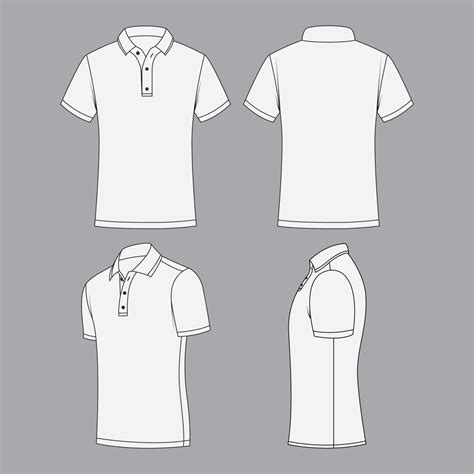 White Polo T Shirt Design Template 19935480 Vector Art At Vecteezy