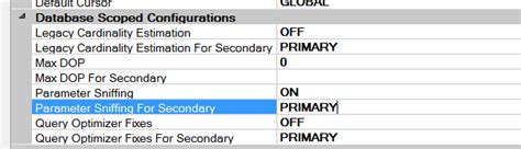 Database Scoped Configurations In Sql Server 2016 And Sql Server 2017