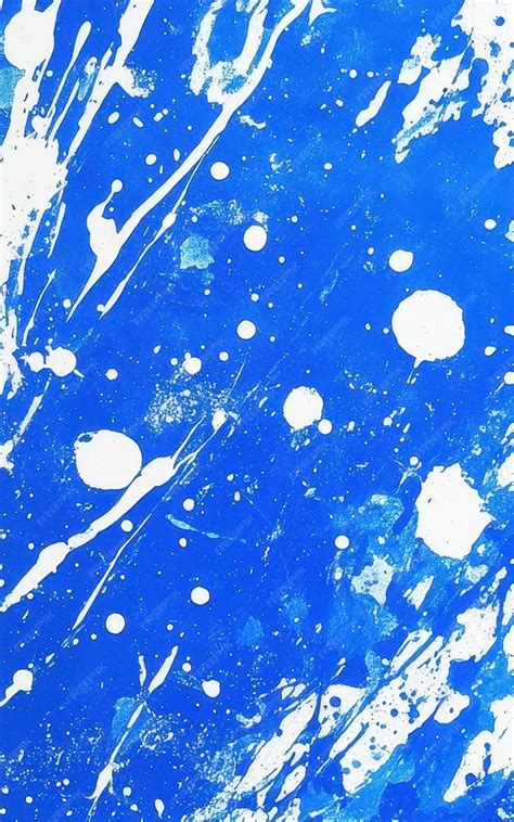 White Colored Paint Splatter Texture Premium Ai Generated Image