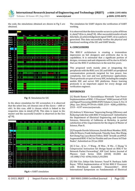 Design And Implementation Of I2c And Uart Block Implementation For Risc V Soc Pdf