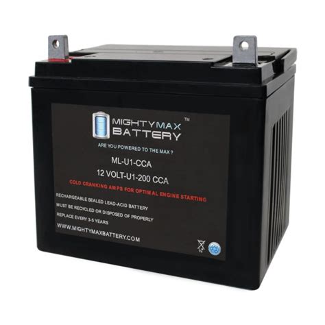 ML U1 CCA 12 Volt 200 CCA Nut And Bolt NB Terminal Rechargeable
