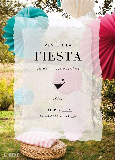 10 plantillas para invitaciones de cumpleaños elegantes delicadas y