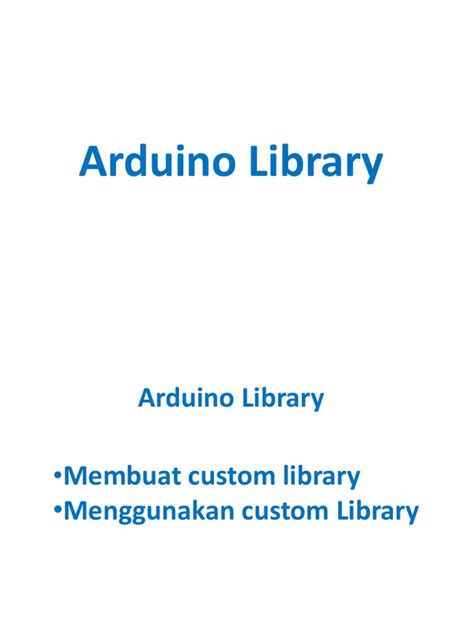 Arduino Library Pdf Programming Paradigms Object Oriented Programming
