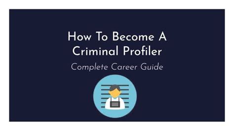 How To Become Criminal Profiler Complete Career Guide Steps For