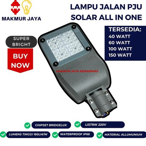 Jual Lampu Jalan Led Pju W W W V Lampu Pju Led V Tambah Tiang Jakarta Pusat