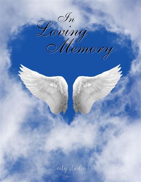 In Loving Memory Loving Memory In Loving Memory Svg Angel Wing Svg