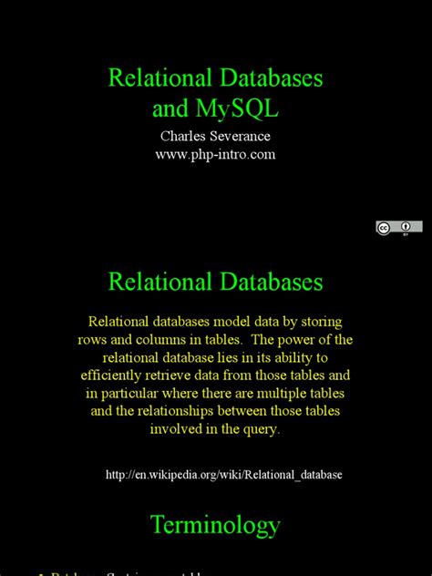 php 09 mysql pdf relational database database index