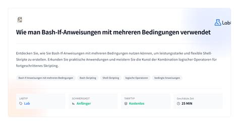 Wie Man Bash If Anweisungen Mit Mehreren Bedingungen Verwendet Labex