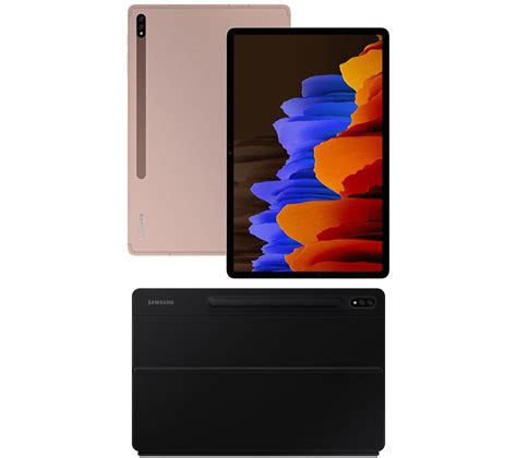 £739 Samsung Galaxy Tab S7 11 Tablet And Tab S7 Keyboard Cover Bundle