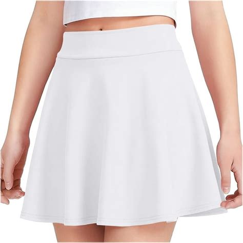Levmjia Tween Girls Solid Color Skirt Back To School Pleated Skirt For