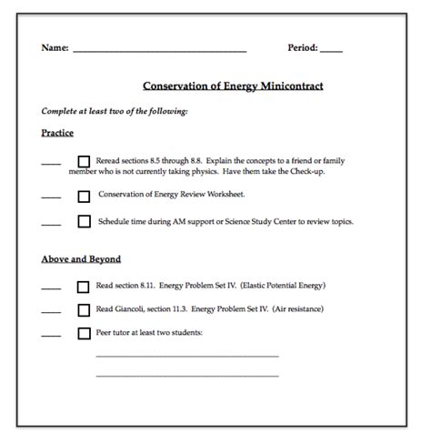 6 1 A Sample Learning Contract — Geni Consulting