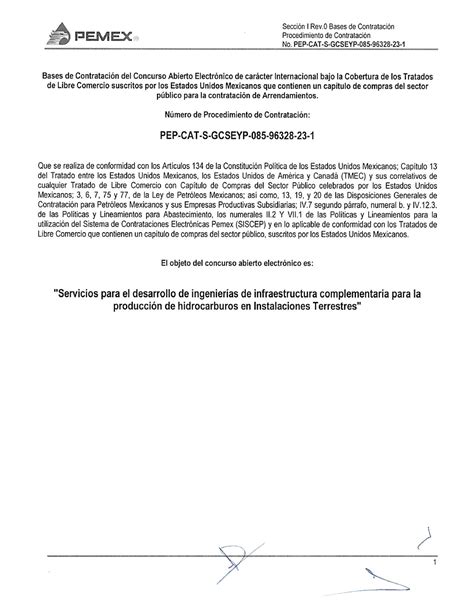 1 Reglas De Contratación 96328 18 Julio 2023 ·•pemex Sección I Rev