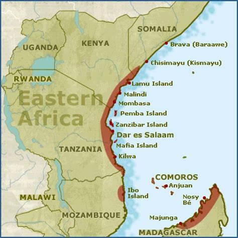 Ancient Kilwa Map