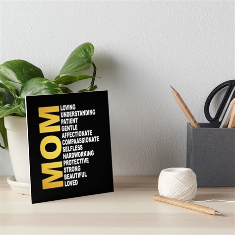 Lámina Rígida «día De La Madre Definición De Mamá Mamá Amorosa