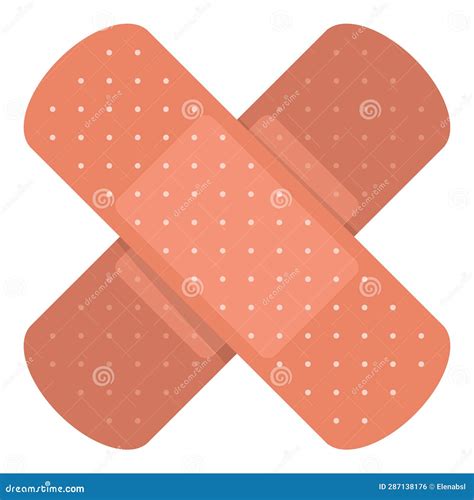Two Plastic Pink Patches Isolated Stock Vector Illustration Of Health