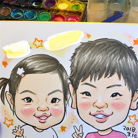 かっとの似顔絵ざんまい 大阪・関西への似顔絵イベント出張・出張似顔絵教室お任せください