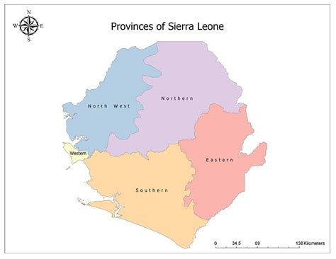 Provinces Of Sierra Leone Mappr