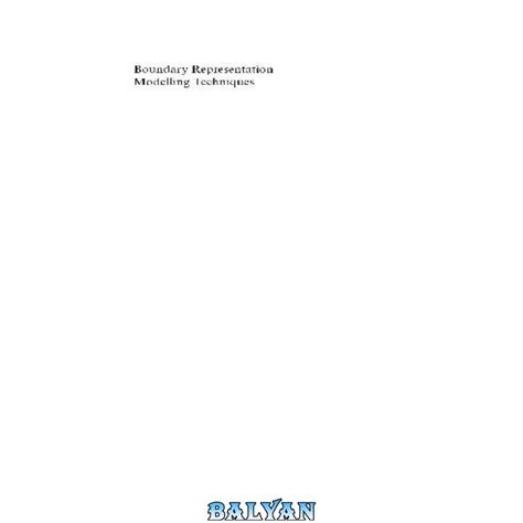 تکنیک های مدل سازی بازنمایی مرزی وبلاگ کتابخانه دیجیتال بلیان