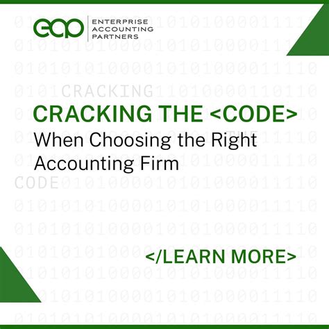 Enterprise Accounting Partners On Linkedin Cracking The Code Enterprise Accounting Partners