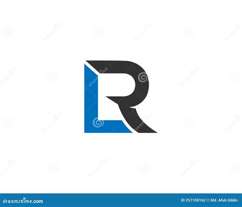 Creative Lr Or Rl Letter Initial Logo Design Stock Vector Illustration Of Font Advertising