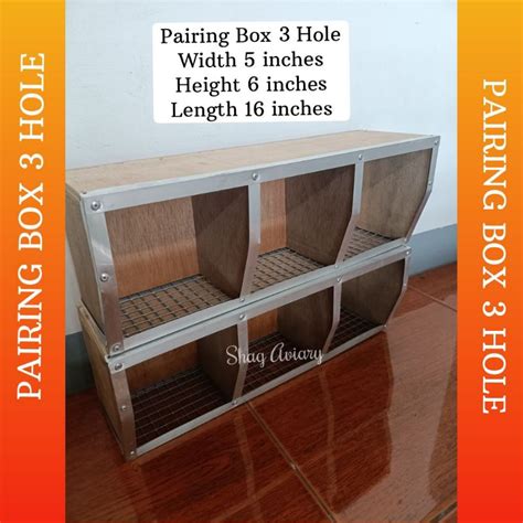 Pairing Box 3 Hole And 5 Hole With Aluminum For Lovebirds Shopee