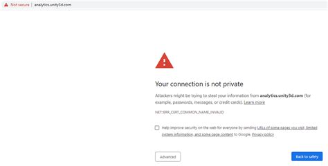 Analyticsunity3d Dot Com Is Not Secure Unity Services