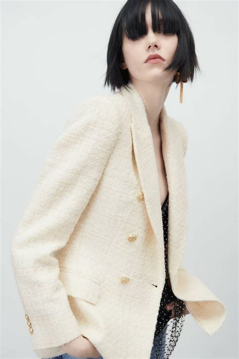Sofia Steinberg for Zara | Woven jacket, Double breasted, Double ...