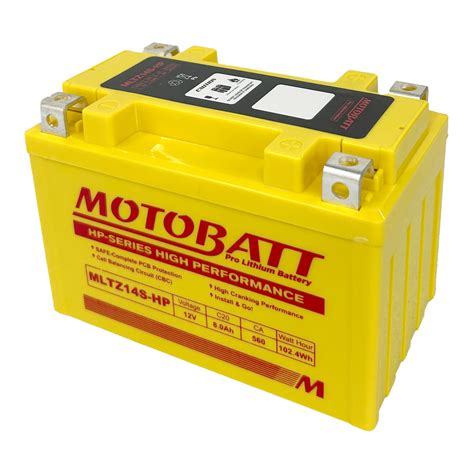 Motobatt Pro Lithium Battery Mltz14s Hp 4 Tracktion Motorcycles