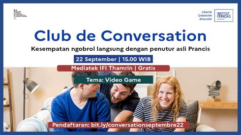 Club De Conversation Jakarta Thamrin Institut Français Indonésie