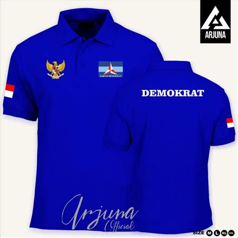 Jual Baju Kerah Polo Demokrat Indonesia Garuda Partai Demokrat Shopee Indonesia
